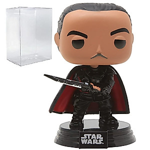 POP Star Wars: The Mandalorian - Moff Gideon with Darksaber Funko Pop! Vinyl Figure (Bundled with Compatible Pop Box Protector Case), Multicolor, 3.75 inches