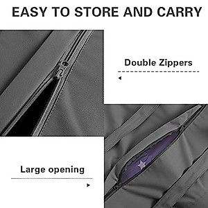 Vailge Patio Cushion Storage Bag Waterproof Cushion Storage Bag 45.5 Inch, Indoor Outdoor Cushions Storage Bag with Zipper and handles, Dustproof Patio Furniture Cover Storage Bag -Standard,Grey