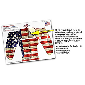 WraptorSkinz Skin Wrap compatible with Sony PS5 DualSense Controller Painted Faded and Cracked USA American Flag (CONTROLLER NOT INCLUDED)