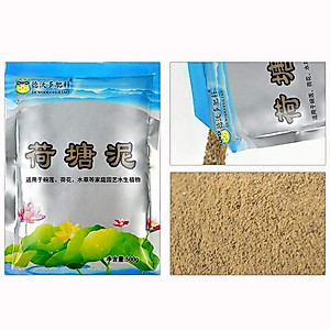 Natural Lotus Pond Mud 500g Water Lily Planting Silt Garden Fertile Bonsai Flower Nutrient Soil for Aquatic Plant Cultivation