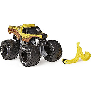 Monster Jam 2021 Spin Master 1:64 Diecast Monster Truck with Wheelie Bar: Show Time Earth Shaker