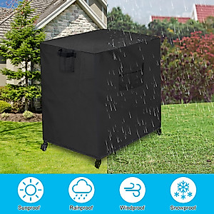 Outdoor Table Cover for Ooni Large Table, Catcan 36 x 32 x 32inch Waterproof Outdoor Prep Table Cover Pizza Oven Stand Cover