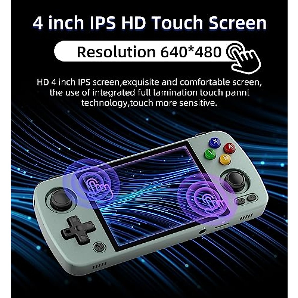 RG405M Retro Handheld Game Console 4 Inch IPS Touch Screen Android 12 CNC Aluminum Alloy Unisoc Tiger T618 Portable Video Player 128G 3172 Games Support OTA Update(DXR-RG405M-Grey)