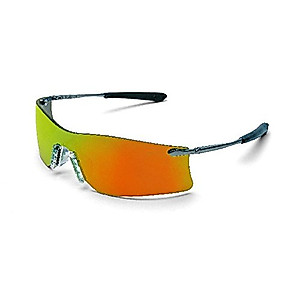MCR Safety Glasses T411R Rubicon T4 Fire Mirror Lens with UV Protection and Scratch Resistant Coating, 1 Pair