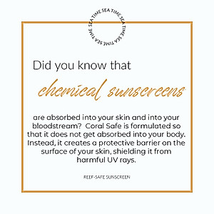 Reef Safe Sunscreen SPF 50 Facestick - Biodegradable, Hawaii & Mexico Approve, Zinc, Vitamin E, Oxybenzone & Octinoxate Free, Water Resistant, Natural Ingredients, Made in USA by Coral Safe