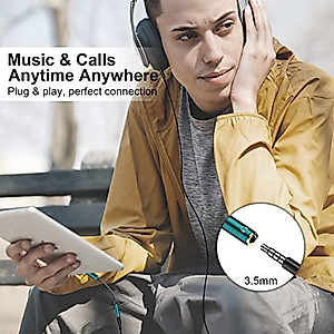 USB Type C to 3.5mm Female Headphone Jack Adapter, TITACUTE USBC Audio Dongle Wired Earphone Aux Cable Cord for iPad Pro Air Mini Samsung S22 S21 S20 FE Galaxy Z Flip 3 Note 20 Google Pixel 6 Android