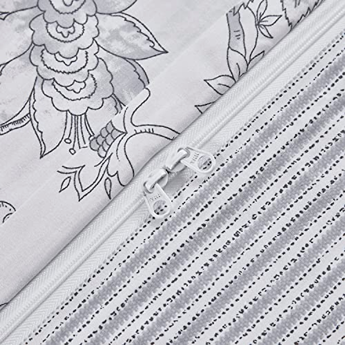 OAITE Duvet Cover Set,100% Cotton Comforter Cover with Floral Pattern Duvet Cover Set,Soft Bedding Set Includes with 3 Piece (2 Pillow Shams,1 Duvet Cover)