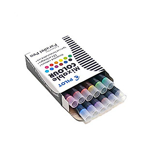 PILOT Parallel Mixable Color Ink Refills for Calligraphy Pens, 12 Colors, 12-Pack (77312)