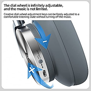 KZ T10 Headset Adaptive Noise Cancellation Stereo Sound Over Ear Headphone, Bulit-in Microphone Bluetooth Earphone Gaming Headset with 3.5mm Audio Cable for Computer PC Work (Black,with Mic)