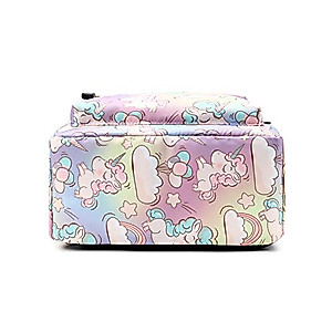 Abshoo Cute Lightweight School Boobag Kids Unicorn Backpacks for Girls Backpacks with Lunch Bag (B Unicorn Rainbow)