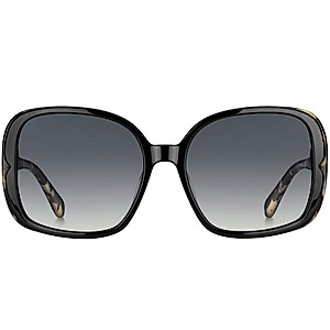 Kate Spade New York Women's Elianna/G/S Square Sunglasses, Black Havana, One Size