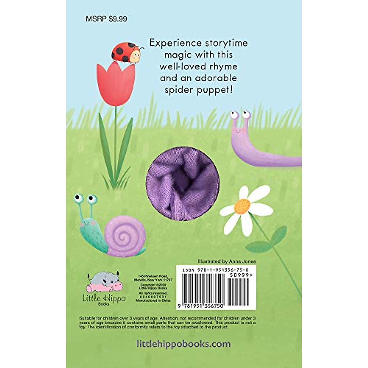 Itsy Bitsy Spider - Children's Finger Puppet Board Book