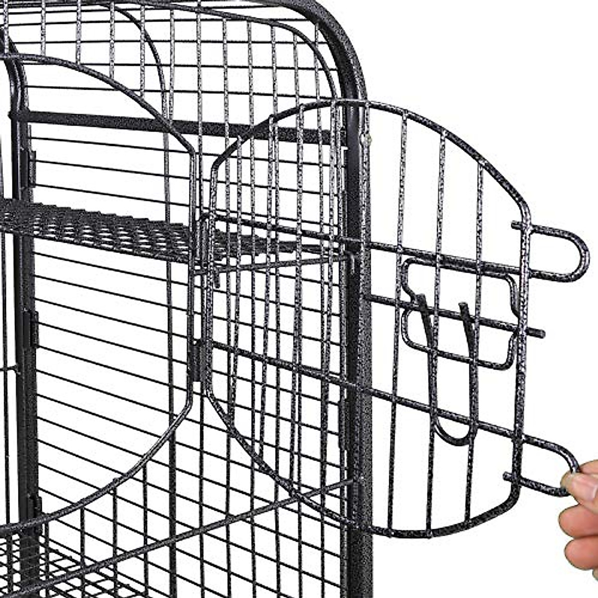 37-Inch Ferret Guinea Pigs Chinchilla Cage Indoor Habitats Animal Hutch with Rolling Stand, Shelves, Ramps and Tray