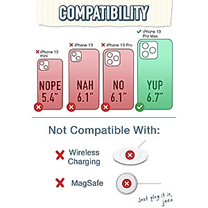 Smartish iPhone 13 Pro Max Crossbody Wallet Case for Women - Dancing Queen [Purse/Clutch with Detachable Strap & Wristlet] Protective Cover with Credit Card Holder - Stiletto Black-Silver