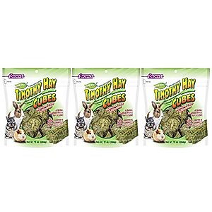 FM Brown's 3 Pack of Timothy Hay Cubes, 10 Ounces Each, for Rabbits Guinea Pigs and Chinchillas3