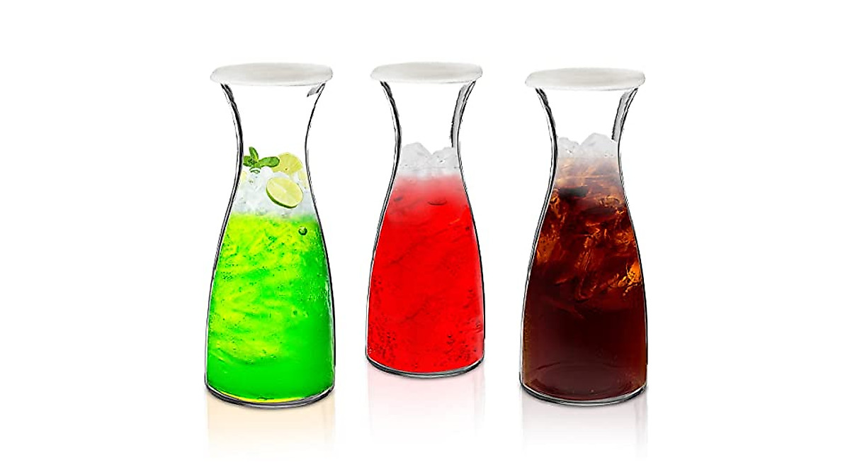 3-Piece Glass Carafe Set - Perfect for Parties