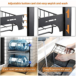 X-cosrack Dish Drying Rack Stainless Steel Dish Drainer with Drainboard Utensil Holder for Plates Bowls for Kitchen Countertop, Detachable, 3 Tier, Black