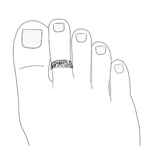 Flowers carved Swirl Cut Out Filigree Midi Band Toe Ring For Women .925 Silver Sterling Mid Finger Adjustable