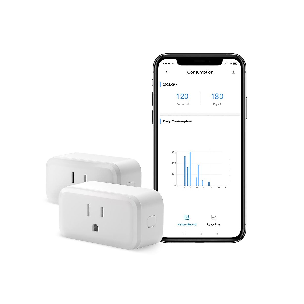SONOFF S40 WiFi Smart Plug with Energy Monitoring, 15A Smart Outlet Socket ETL Certified, Work with Alexa& Google Home, IFTTT Supporting, 2.4Ghz WiFi Only (2-Pack)