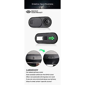 LUCKEASY Webcam Cover for Tesla Model 3 Car Camera Privacy Cover Tesla Model Y 2017-2023