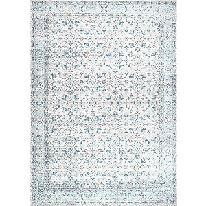 nuLOOM Vintage Rio Area Rug, 8 ft x 10 ft, Aqua