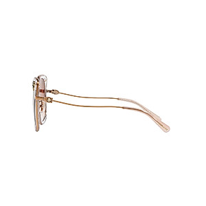 Coach HC7101B Sunglasses, Rose Gold/Transparent Pink/Pink Gradient, 53 mm