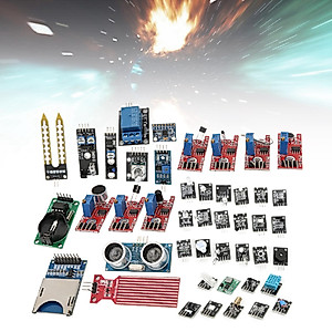45pcs/set Sensor Modules Kit Electronic Starter Kit DIY Updated Development Sensor Board Set for Beginners