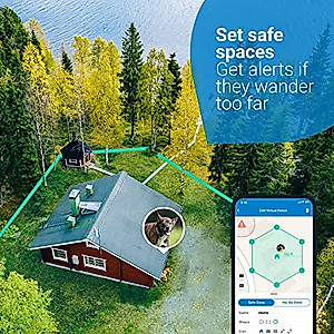 tractive GPS Pet Tracker for Dogs - Waterproof, GPS Location & Smart Activity Tracker, Unlimited Range, Works with Any Collar (Coffee), Beige, 3 Piece Set