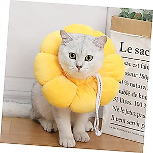 DOITOOL 3pcs Elizabeth Circle Surgery Protective Collar Cat Cone Collar Soft Cat Recovery Neck Cone Puppy Collars for Small Puppies Puppy Cone Puppies Collars Kitten Cat Headgear Pp Cotton