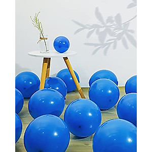 Styirl Royal Blue Party Balloons - 100 pcs 5/10/12/18 inch Party Latex Ballons As Birthday Balloons/Merry Chritmas Balloons/Balloons for Birthday/Baby Shower/Wedding/Party decorations