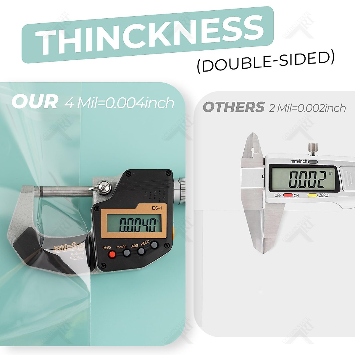 Golden State Art, Pack of 100, Resealable Adhesive Clear Bags with Flap - Fit for 5x7 Mat Matting and Art Prints Bag Size: 5 1/4 x 7 1/8 in