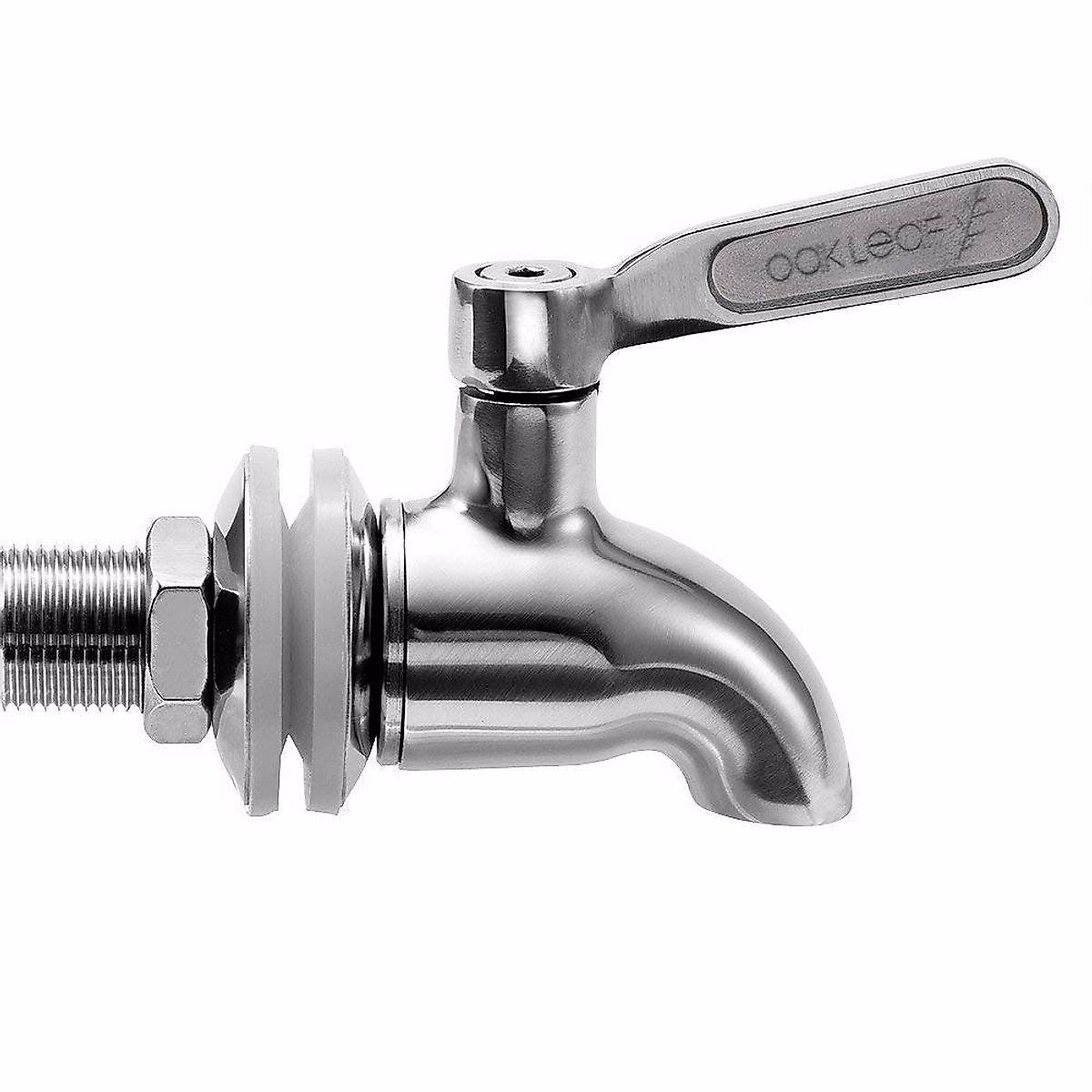 Beverage Dispenser Replacement Spigot,Oak Leaf Stainless Steel Spigot Polished Finished, Dispenser Replacement Faucet