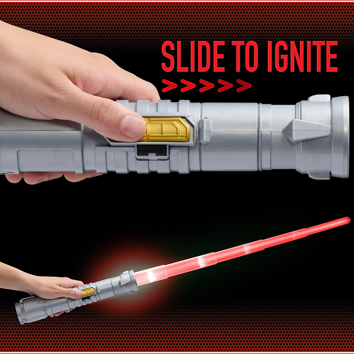 Power Saber Energy Blade Red | First Ever Automatic Saber | Auto Extending & Retracting Saber | Extends 35" (90cm) | Motion Based SFX | Ages 6+ | by Goliath