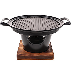 DOITOOL Portable Bbq Grill Japanese Hibachi Grill Indoor Outdoor Charcoal Grill Outdoor Grill Pan Roaster Nonstick Yakiniku Grill Portable Grill Outdoor Cooking Accessories Grilling Accessories