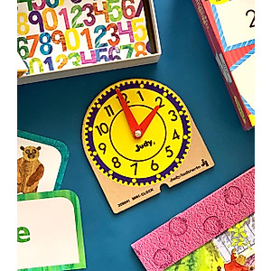 Carson Dellosa 12 Mini Judy Clocks Set, 4" x 4" Learning Clock for Kids Ages 4-8, Kids Analog Clock for Teaching Time, Teaching Time Activity Set for Schools, Homeschool and Daycare