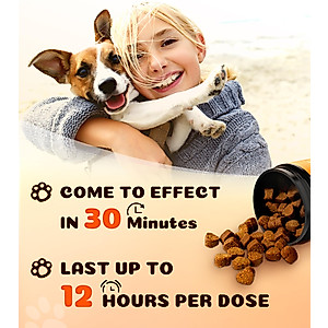 Yumlas 180 Counts Calming Chews for Dogs Anxiety Relief, Dog Calming Chews with Potent Effect in 30 Mins & Last for 12 Hrs, Hypoallergenic Dog Calming Treats for All Breeds, Sizes, Ages (Duck Flavor)
