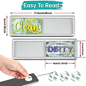 Sukh Dirty Clean Dishwasher Magnet,Dishwasher-Magnet Clean Dirty Sign Magnet for Dishwasher Dish Bin That Says Clean or Dirty Dish Washer Refrigerator for Kitchen Organization and Storage Necessities