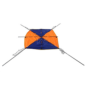 Boat Sun Shade Shelter, 2-4 Persons Quality Lightweight Folding Inflatables Boat Awning Top Cover Fishing Tent with D-Shape Buckles for Camping Fishing (4 Persons)
