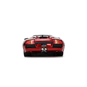 Jada Toys Hyper-Spec 1:24 Lamborghini Murcielago Roadster Die-cast Car Red, Toys for Kids and Adults