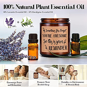 UOKPT Lavender Scented Candle Gifts for Women - Funny Birthday Gift for Best Friends Sister Mom Coworker - Unique Friendship Candles Present for BFF Christmas Bday Mothers Day