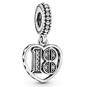 PANDORA 18 Years of Love, Clear CZ