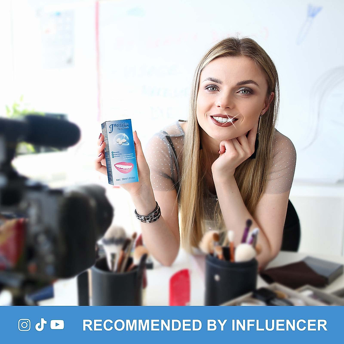 Tooth Repair Kit, Fake Teeth for Temporary Fixing The Missing and Broken Tooth Replacements