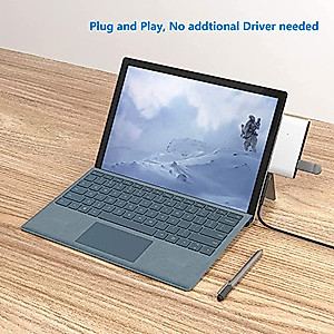 Surface Pro 4/5/6 Hub Docking Station with 4K HDMI Adapter, USB 3.0 Ports Hub Adapter, SD/Micro SD Card Reader for Microsoft Surface Pro 4/ Pro 5/ Pro 6