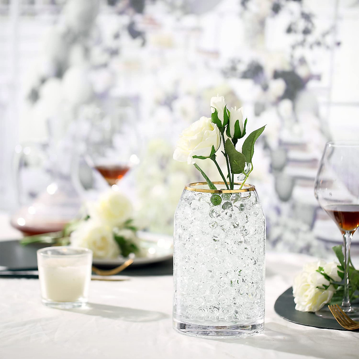 NOTCHIS 20,000 Colorful Water Gel Beads, 10 Colors 2 Sizes