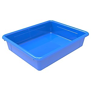 Storex Storage Tray, Letter Size, 10 x 13 x 3 Inches, Blue