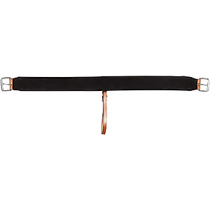RAJ INTERNATIONAL Back Cinch Strap Western Horse Saddle Bucking Strap Rear Girth Flank Cinch Smooth Leather Size Length: 40 Buckle to Buckle & Width: 2.75 with 2 Buckles