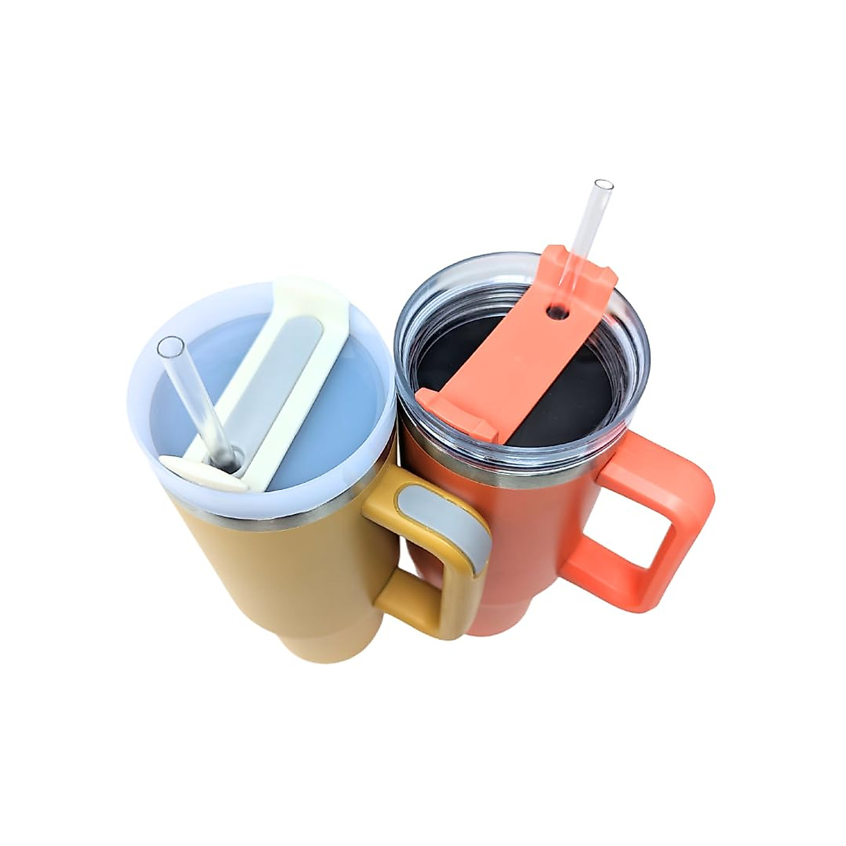 FTB Creative 40oz Insulated Journey Tumbler Mug, Double Wall Stainless Steel, with Lid and Straw (Tuscan Terracotta)