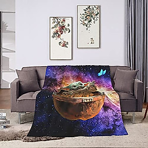 Baby Blanket Fleece Blankets Ultra Soft Bed Throw Blanket Decorative Plush Fuzzy Cozy Blanket for Bed, Sofa, Couch, Travel, 60x50 inches