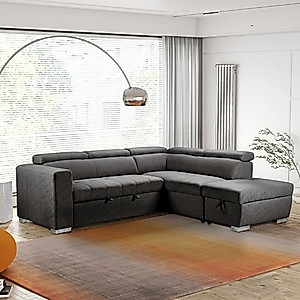 58943 Sectional, Grey