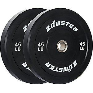 10LB 25LB 45LB Bumper Plate Olympic Weight Plate Bumper Weight Plate with Steel Insert (160LB Weight Set)